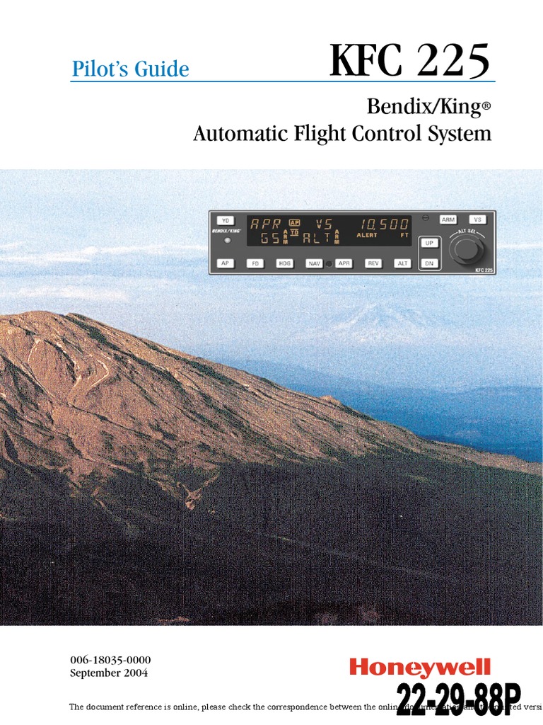 Pilot's Guide: Bendix/King Automatic Flight Control System | PDF ...