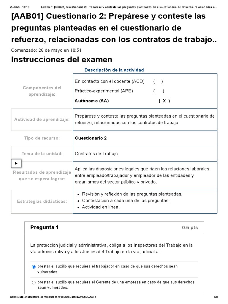Examen - (AAB01) Cuestionario 2 - Prepárese y Conteste Las Preguntas ...