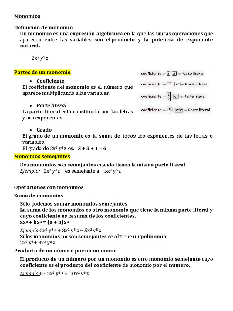 Mono | PDF | Multiplicación | Matemáticas