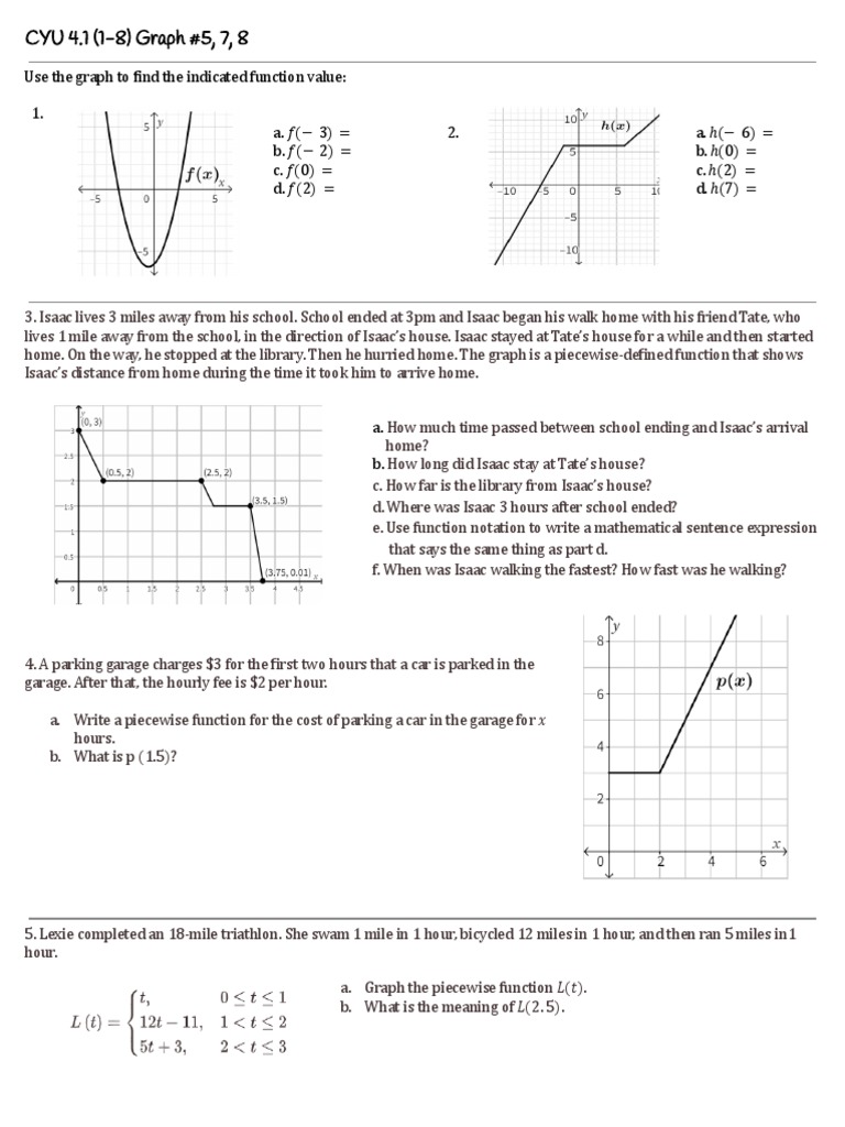 CYU 4.1 Teachers | PDF | Function (Mathematics) | Mathematical Relations