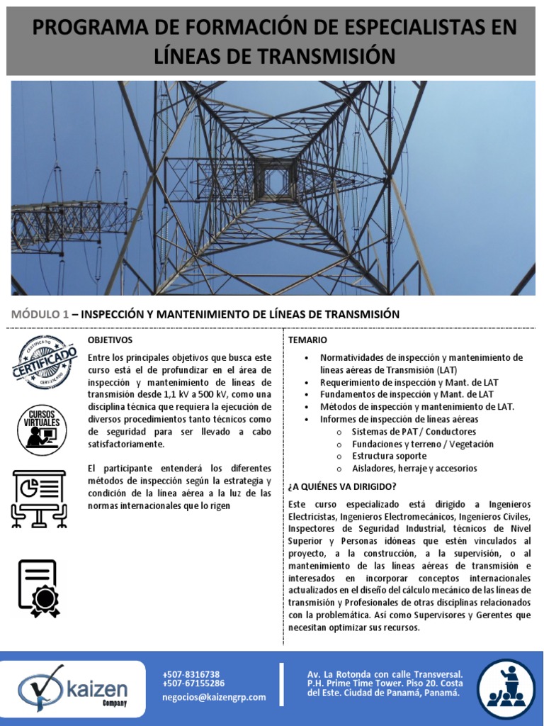INSPECCIÓN Y MANTENIMIENTO DE LÍNEAS DE TRANSMISIÓN | PDF | Transmisión de energía eléctrica ...