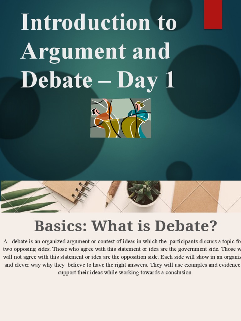 Introduction to Debate Basics | PDF | Argument | Fallacy