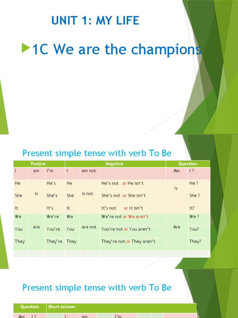 Unit 1 - My Life | PDF