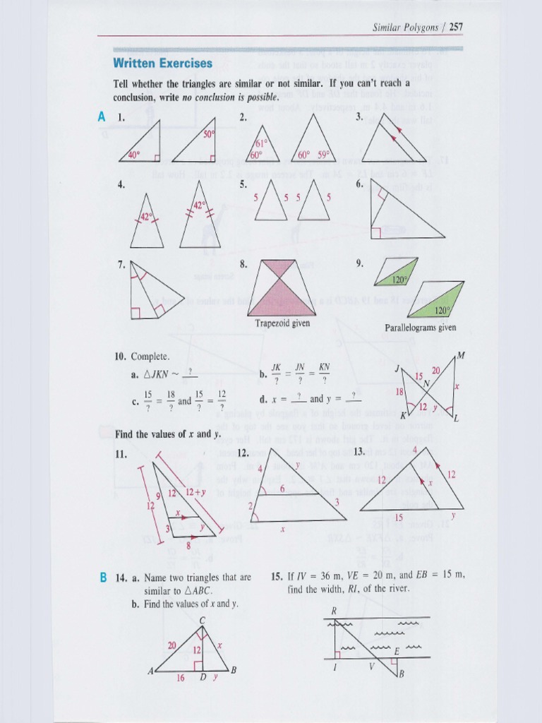 Similar Triangles | PDF | Polytopes | Mathematics