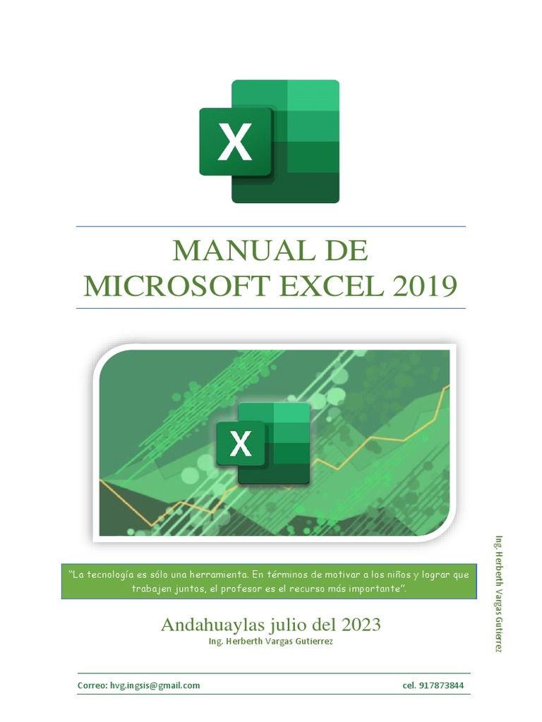 Manual de Microsoft Excel Básico | PDF | Hoja de cálculo | Microsoft Excel Manual de Microsoft Excel Básico | PDF | Hoja de cálculo | Microsoft Excel