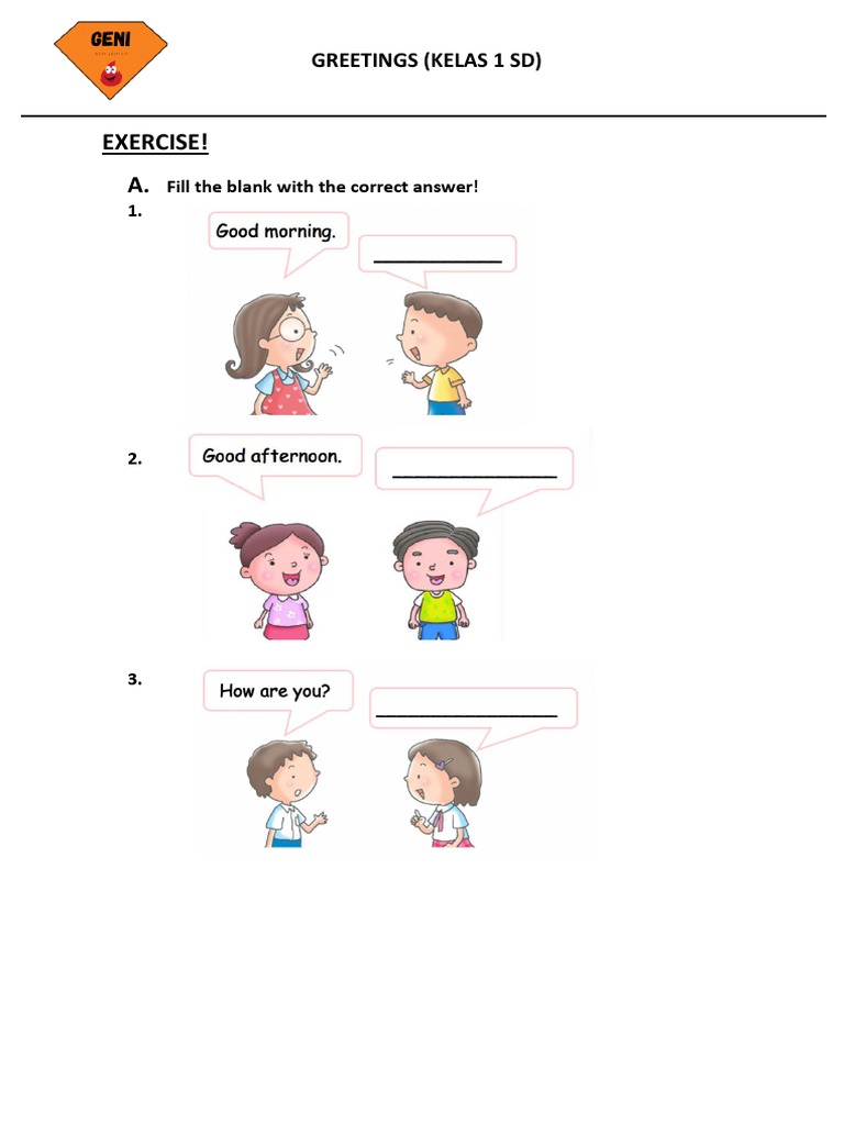 Exercise Greeting | PDF