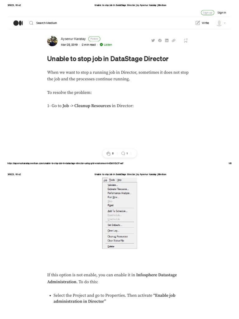 DataStage Job Stopping Guide | PDF | Data Management | Software