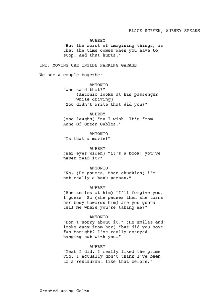 Script The Beginning | PDF