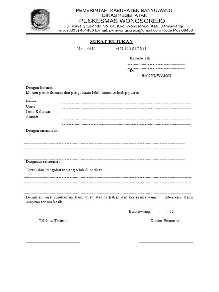 Surat Rujukan Ukuran A4 | PDF