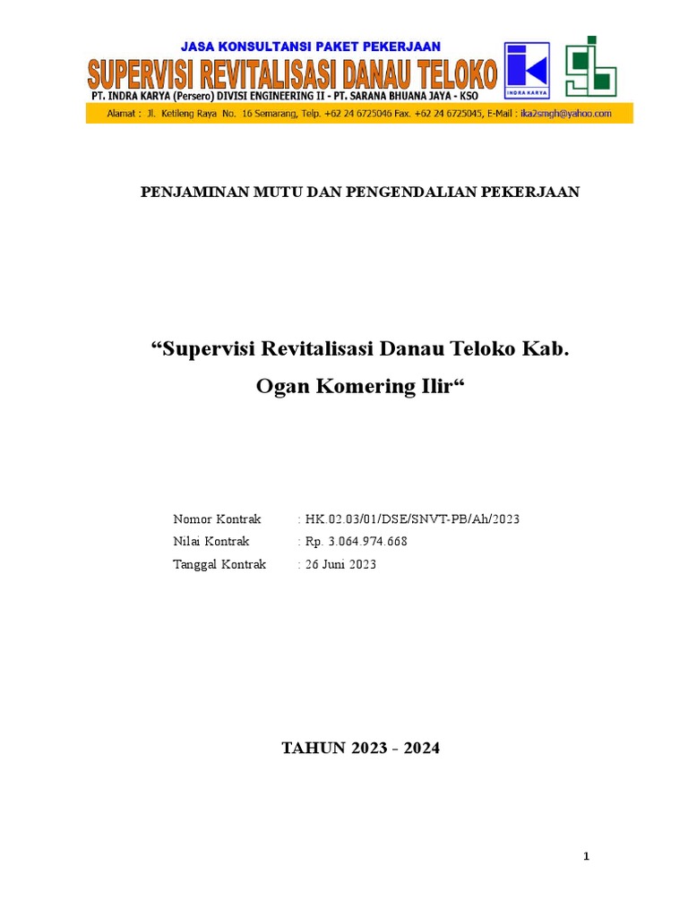 Program Mutu Konsultan-1 | PDF