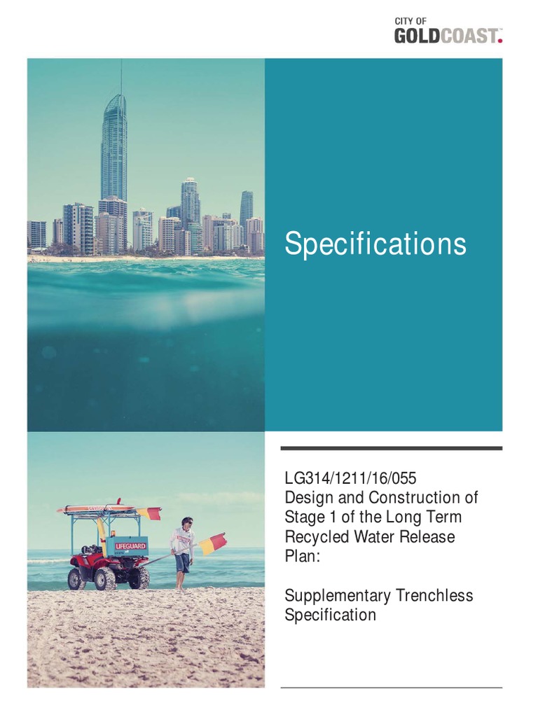 Trenchless Specification for Water Projects | PDF | Pipe (Fluid ...