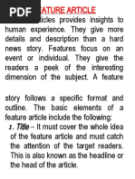 Lecture 8 Examples of Feature Writing | PDF | Narrative | News