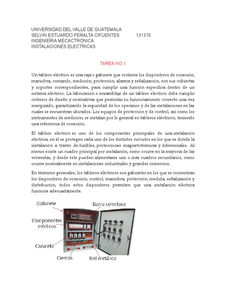 Tipos de Tableros | PDF | Ingenieria Eléctrica | Bienes manufacturados