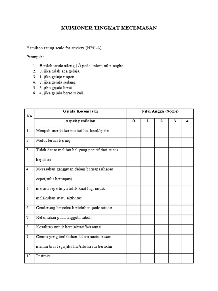 315791232-skala-kecemasan | PDF