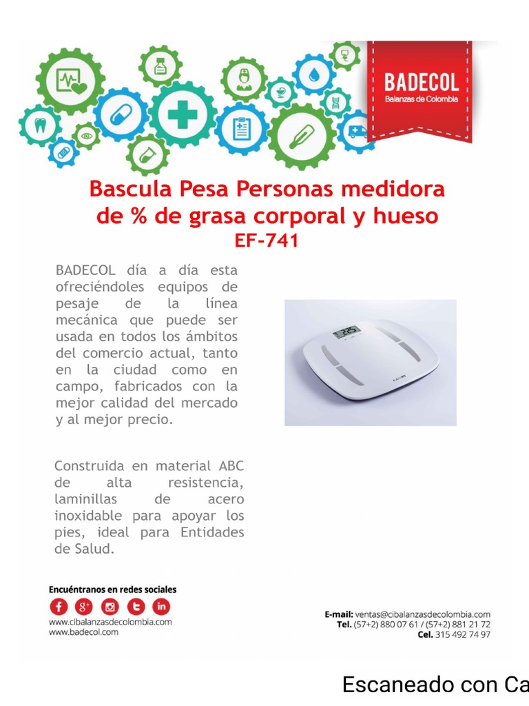 Bascula Pesa Persona - EF-741 | PDF