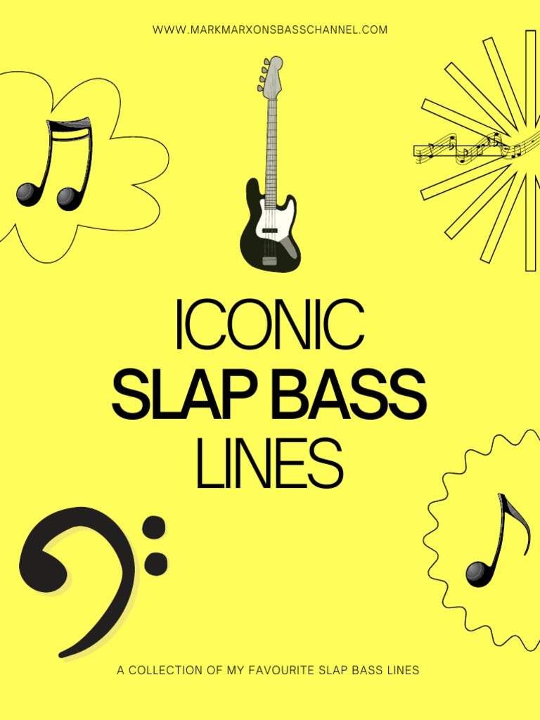 Marxon Mark - Iconic Slap Bass Lines | PDF | Funk | Music