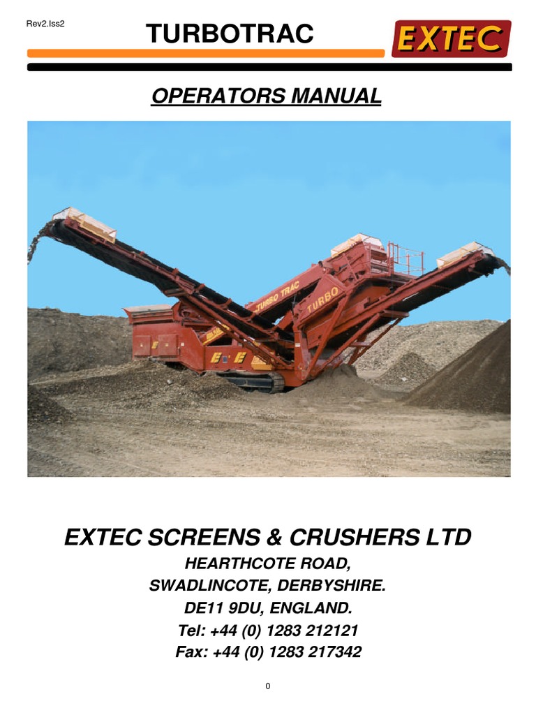 Extec Turbotrac Manual - English | PDF | Trailer (Vehicle) | Diesel Engine