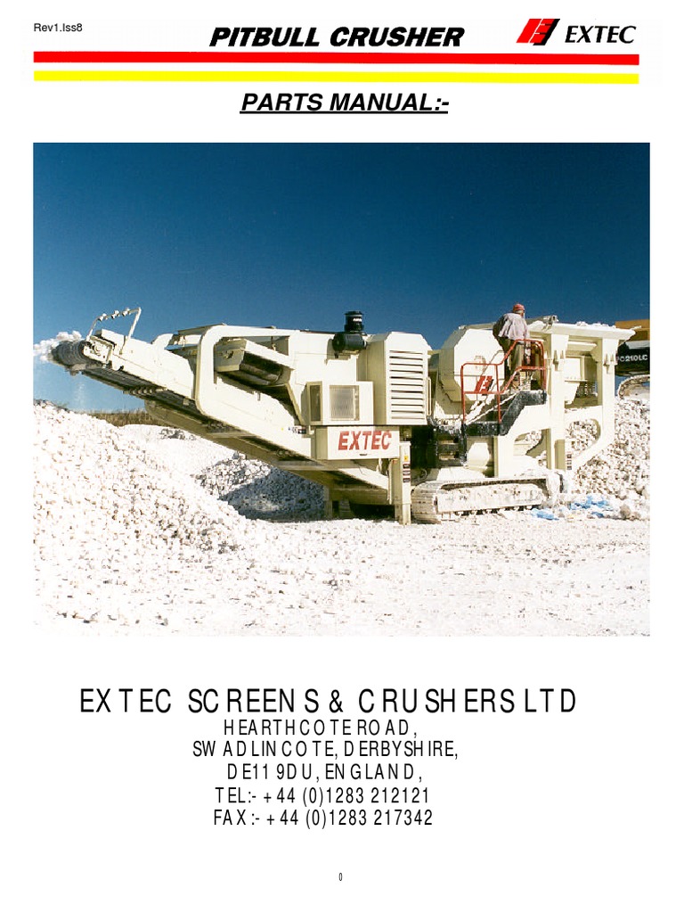Extec Pitbull Parts Manual - English | PDF | Machines | Vehicle Technology