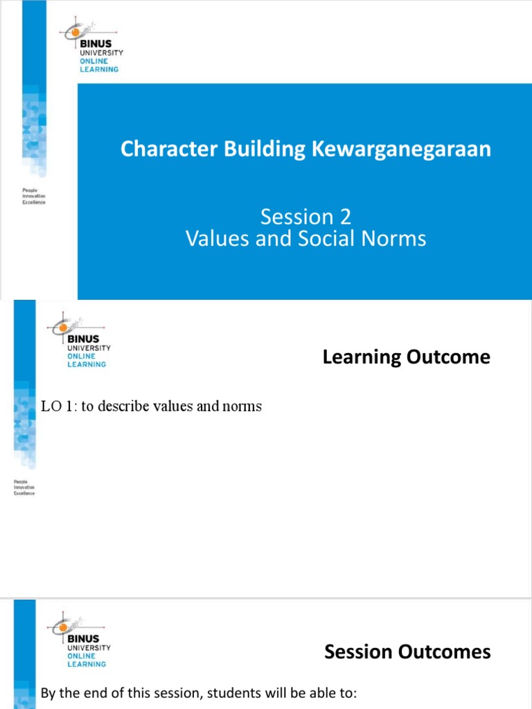 2 - Values and Norms - BOL | PDF | Behavior | Psychology