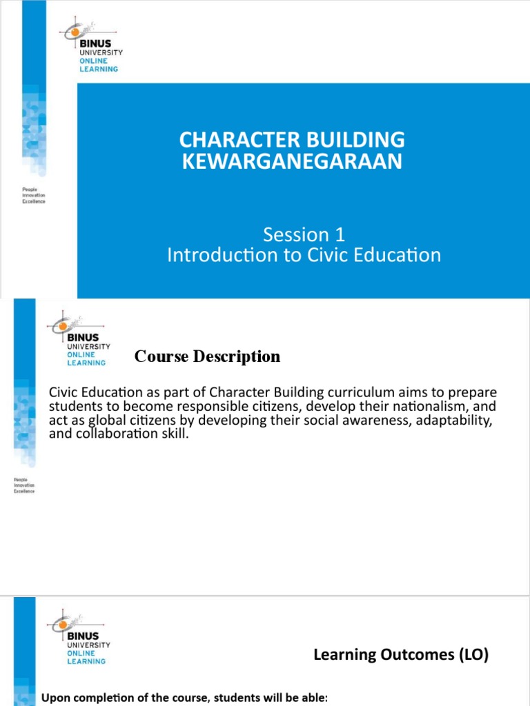1 - Introduction To Civic Education - BOL | PDF | Citizenship | Civics