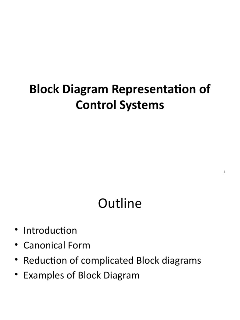 Block Diagram Representation of Control Systems | PDF | Control Theory | Systems Engineering