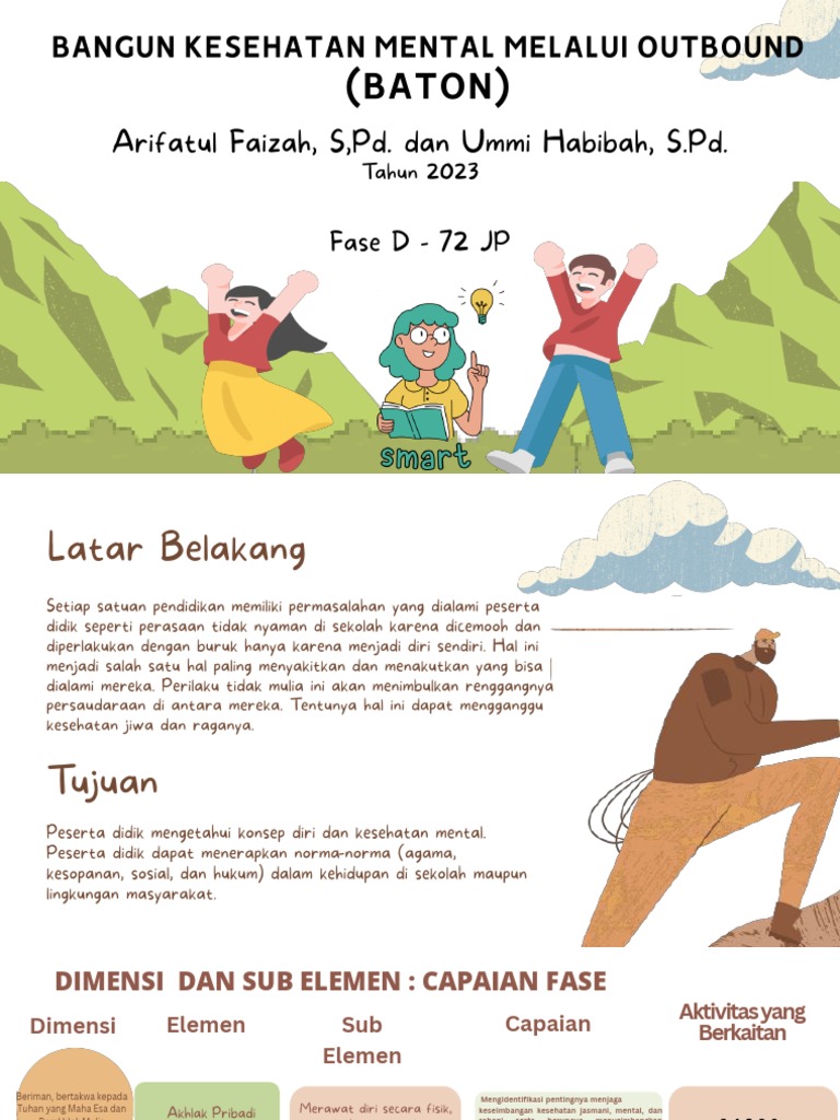 Modul Projek - Bangun Kesehatan Mental Melalui Outbond (BATON) - Fase D | PDF