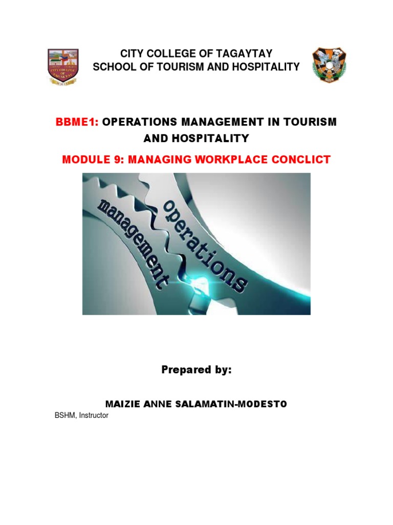 Module 9 Managing Workplace Conflict | Download Free PDF | Mediation | Conflict Resolution