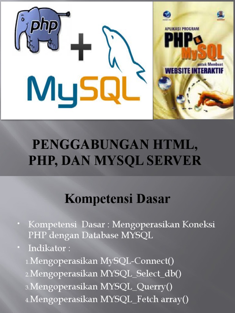 Penggabungan HTML, PHP, Dan MySql Server | PDF | Komputer
