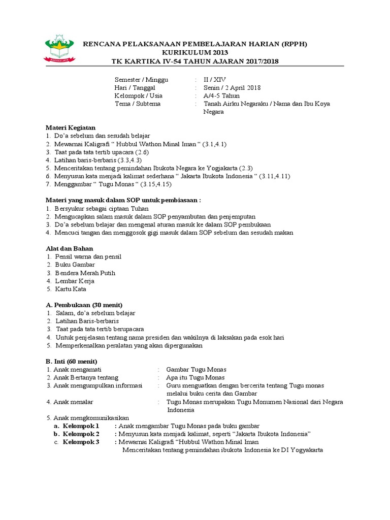 RPPH Kel A 14, 15 | PDF