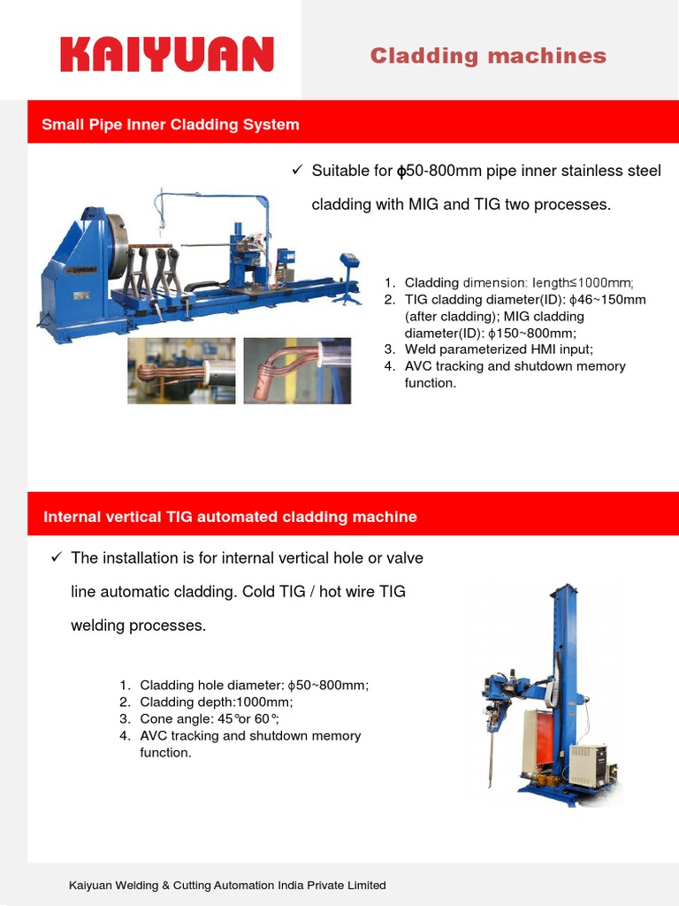 KWAI05 - Cladding Machine 4 20150721 | PDF | Pipe (Fluid Conveyance ...