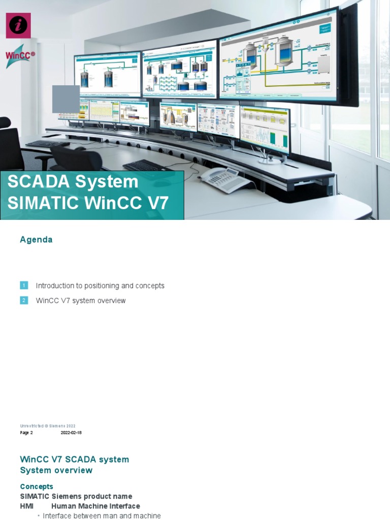 2022 03 22 SIMATIC WinCC V7 System Overview SCADA TechSlides V4 0 EN | PDF | Scada | Microsoft ...
