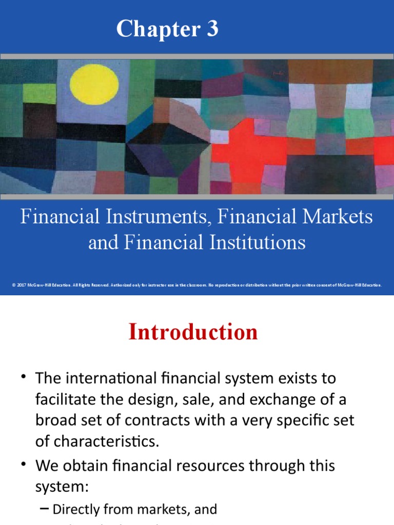 Financial Systems and Instruments | PDF | Loans | Financial Markets