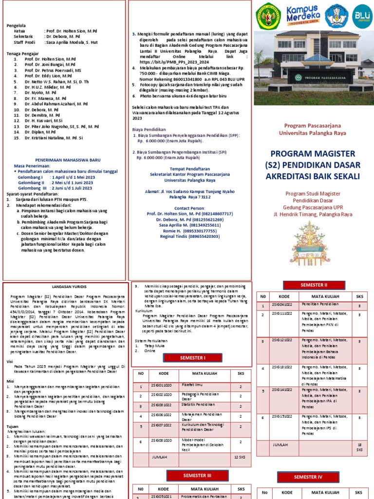 BROSUR S2 2023 Lengkap1 | PDF