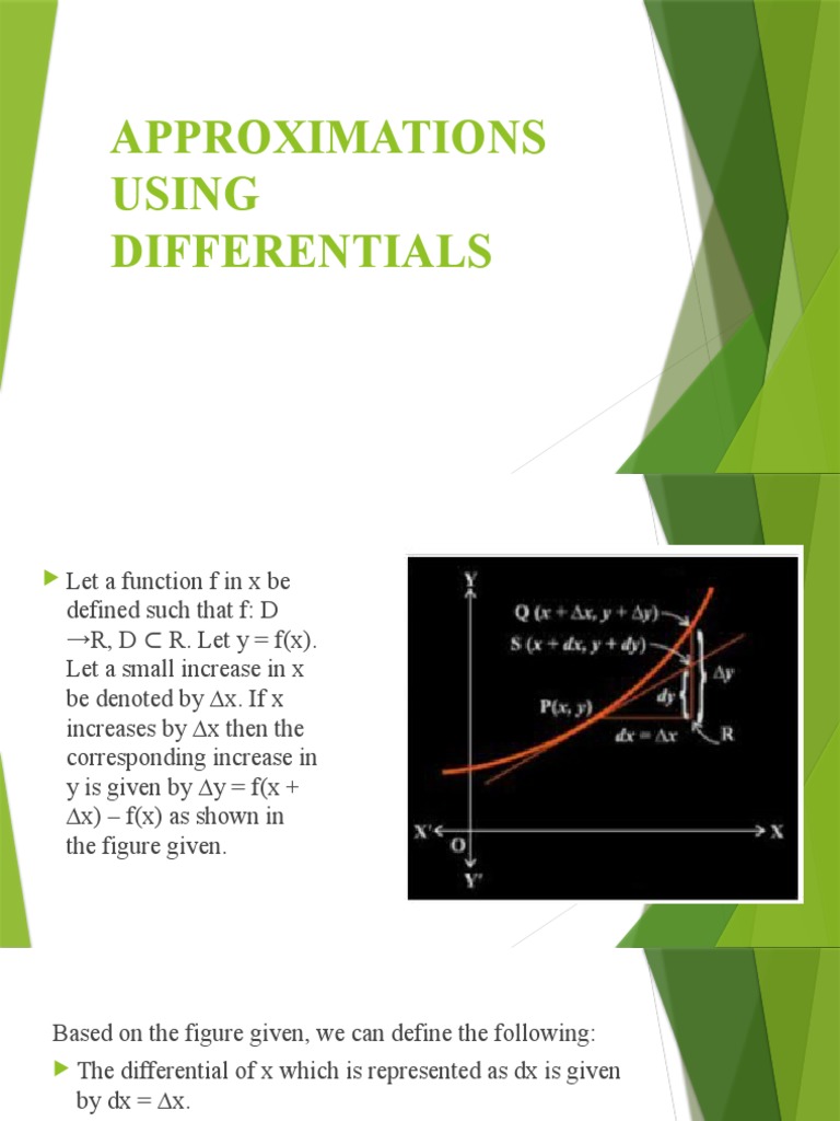 Approximations Using Differentials Pdf Trigonometric Functions Function Mathematics