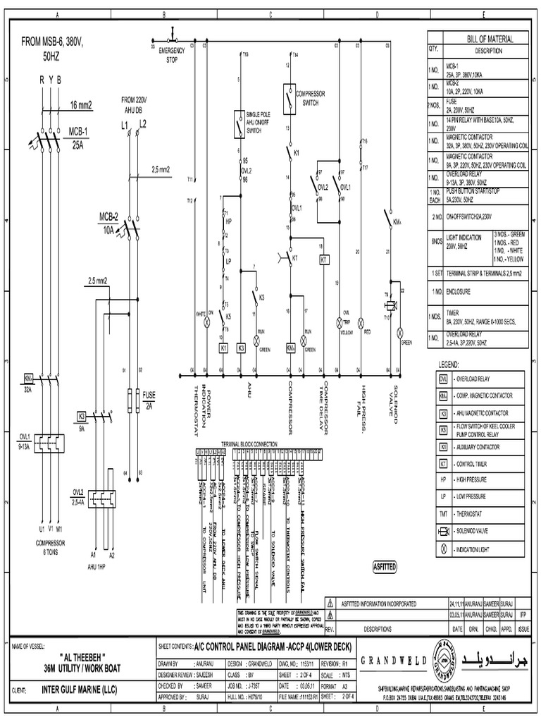 17.ac Control Panel Diagram - Accp 4 (Lower Deck) | PDF