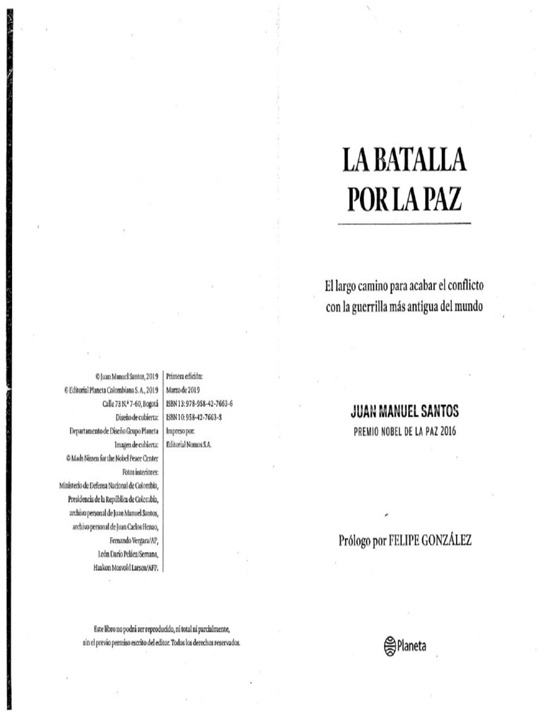 La Batalla Por La Paz | PDF