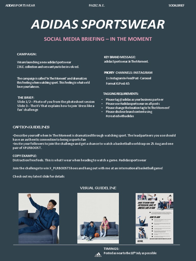 FW23 ZNE + X PLR BOOST - Publishing Partner Guidelines - Photoshoot ...