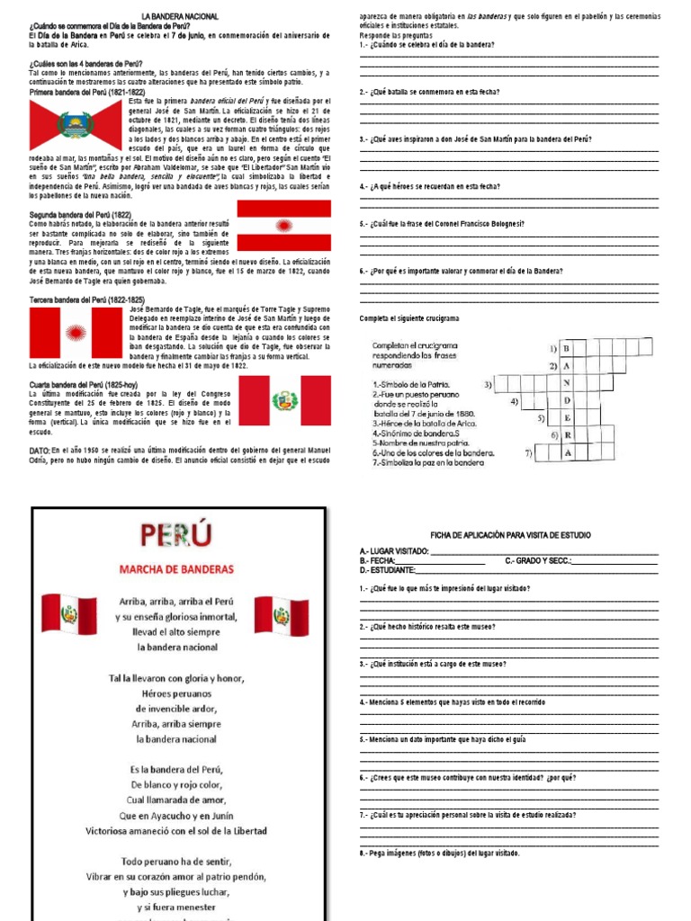 La Bandera Nacional 2do | PDF | Los símbolos | Bandera