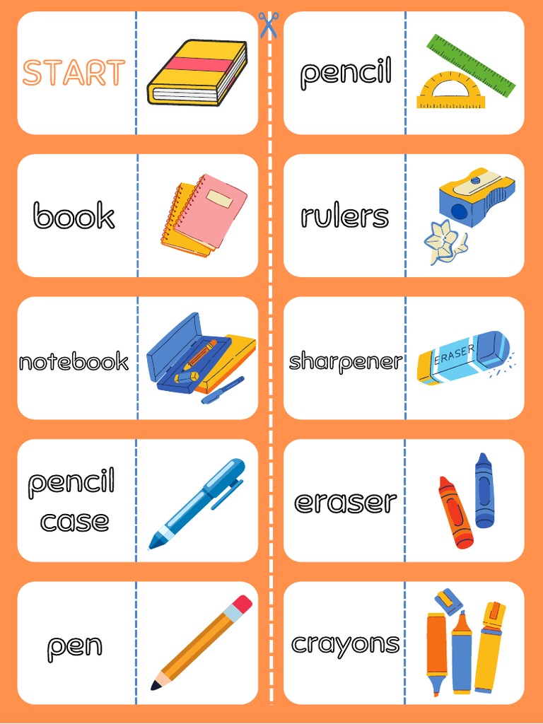 School Supplies Puzzle-1 | PDF