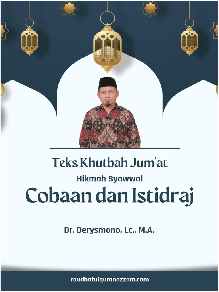 Teks Khutbah Jum' at Cobaan Dan Istidraj | PDF