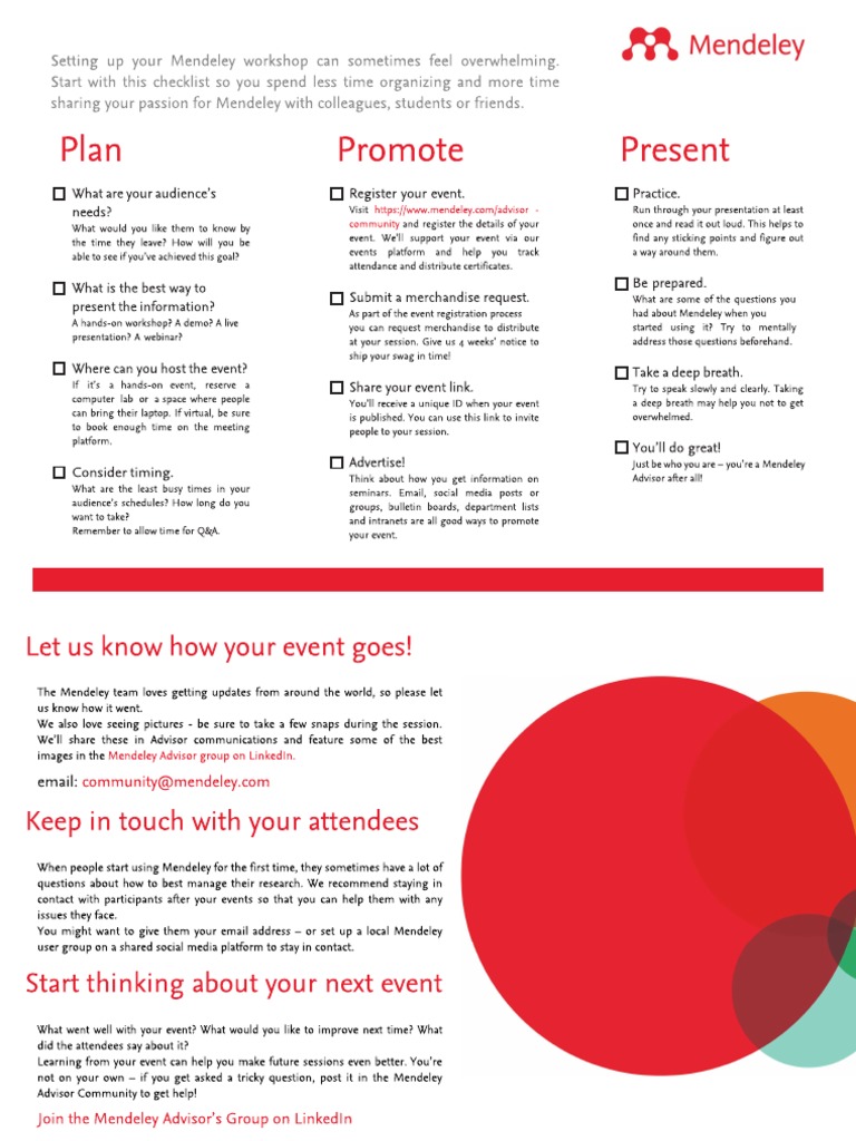 ACAD MD AdvisorEventPlan Plan Promote Present | PDF