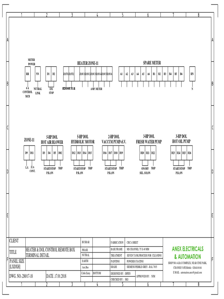 Heater & Dol Control Remote Box Terminal Details | PDF | Chess