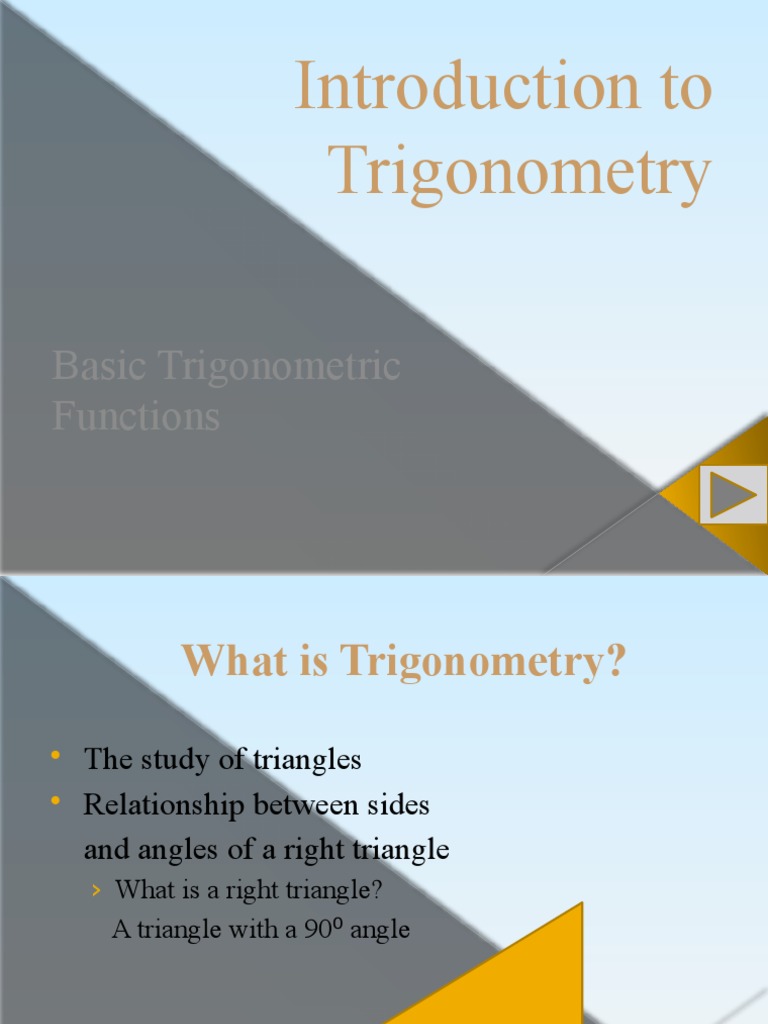 Trigonometry 1 | PDF | Trigonometric Functions | Trigonometry