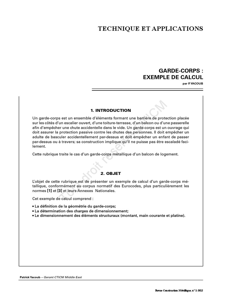 Exemple de Calcul | PDF | Ingénierie civile | Ingénierie des structures