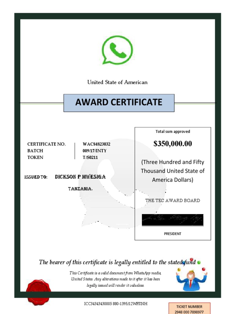 Award Certificate | PDF