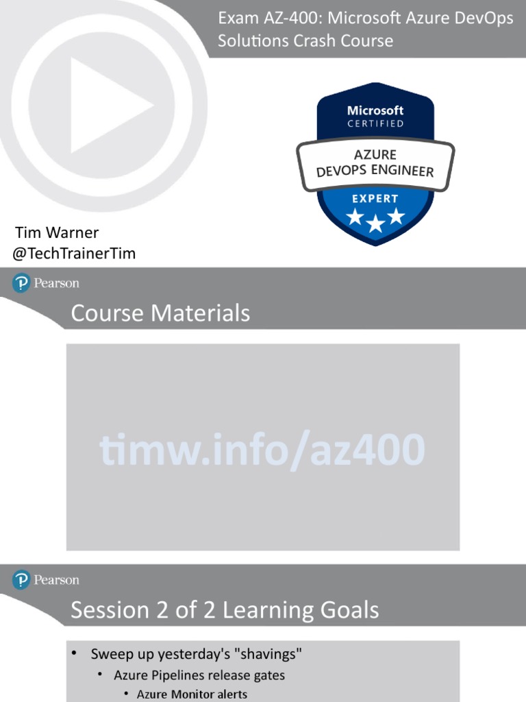 Warner AZ400 Slides | PDF | Microsoft Azure | Cloud Computing
