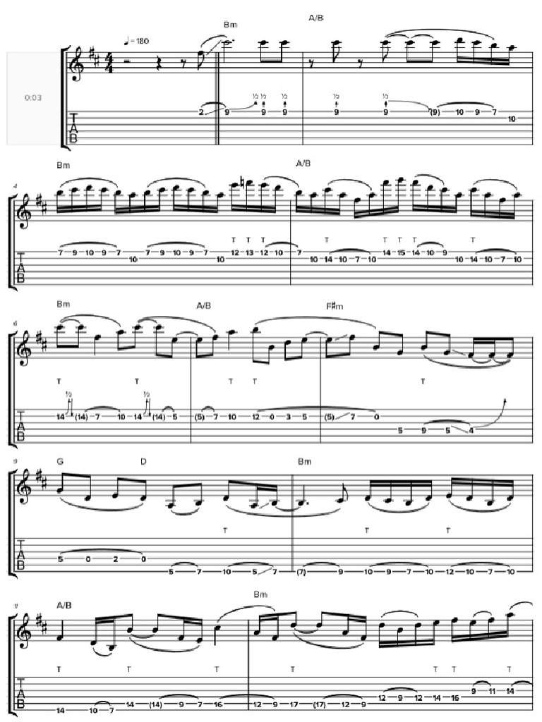 Cut N' Run Advanced Solo | PDF