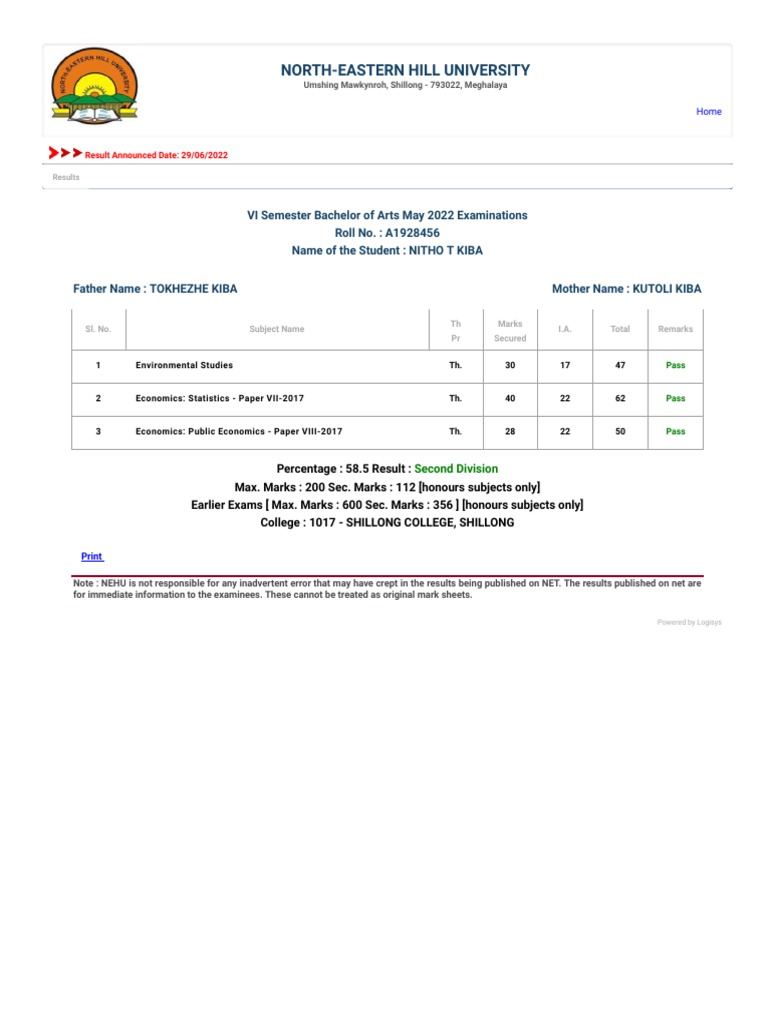 Examination Results | PDF | Qualifications | Vocational Education