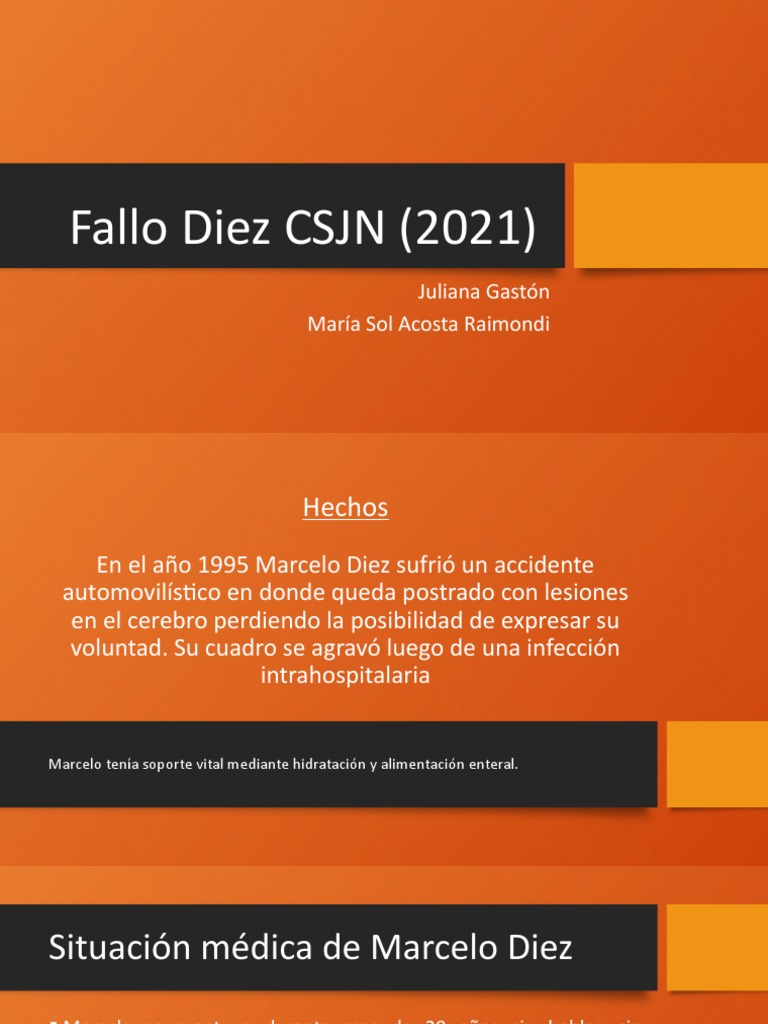 Fallo Diez CSJN: Autonomía y Derechos | PDF | Objetor de conciencia ...