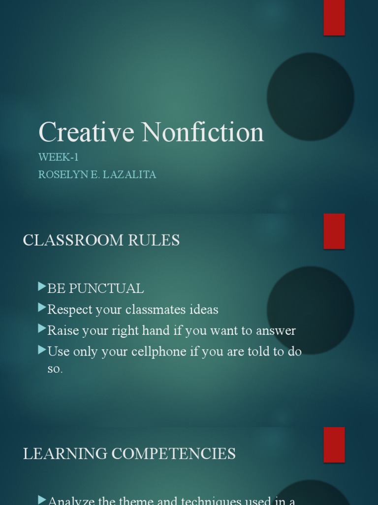 Analyzing Themes in Creative Nonfiction | PDF